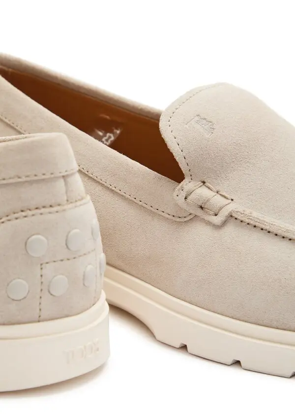 TOD'S Suede Loafers - Grey