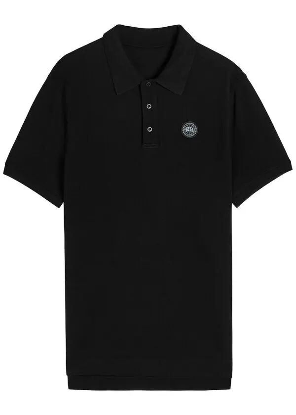 Canada Goose Beckley Logo Piqué Cotton Polo Shirt - Black