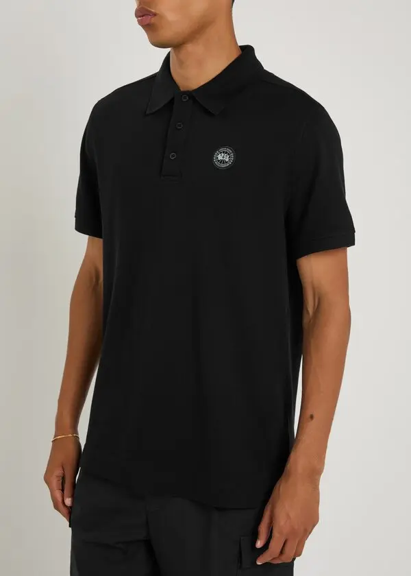 Canada Goose Beckley Logo Piqué Cotton Polo Shirt - Black