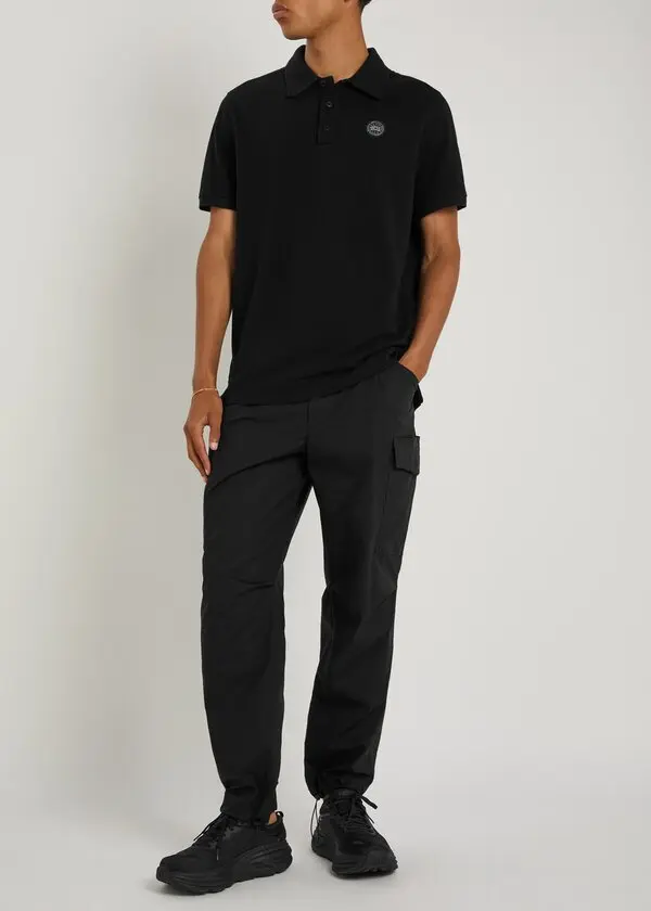 Canada Goose Beckley Logo Piqué Cotton Polo Shirt - Black