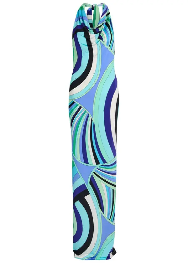 Emilio Pucci Iride Printed Maxi Dress - Multi Print