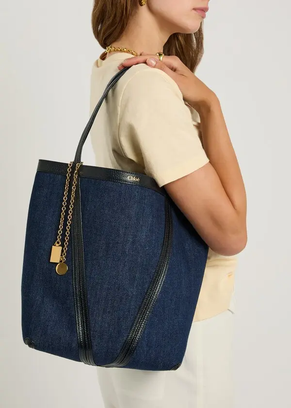 Chloé Panelled Denim Tote
