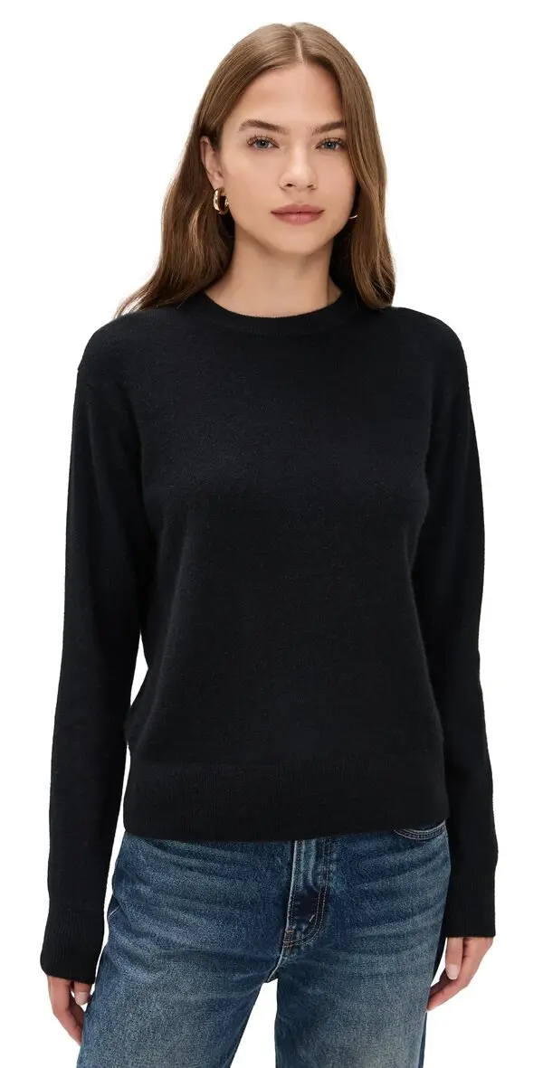 WHITE & WARREN Cashmere Crew Neck Pullover
