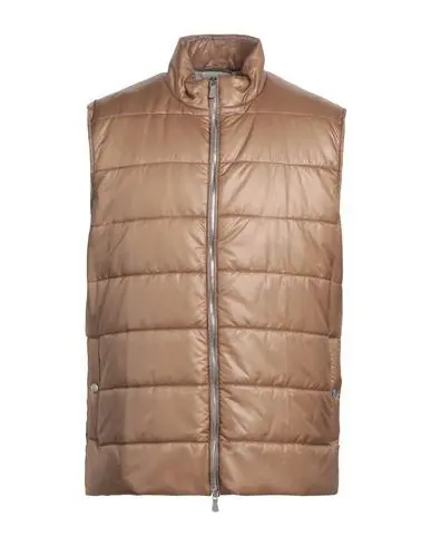 Eleventy Sleeveless Padded Vest - Camel
