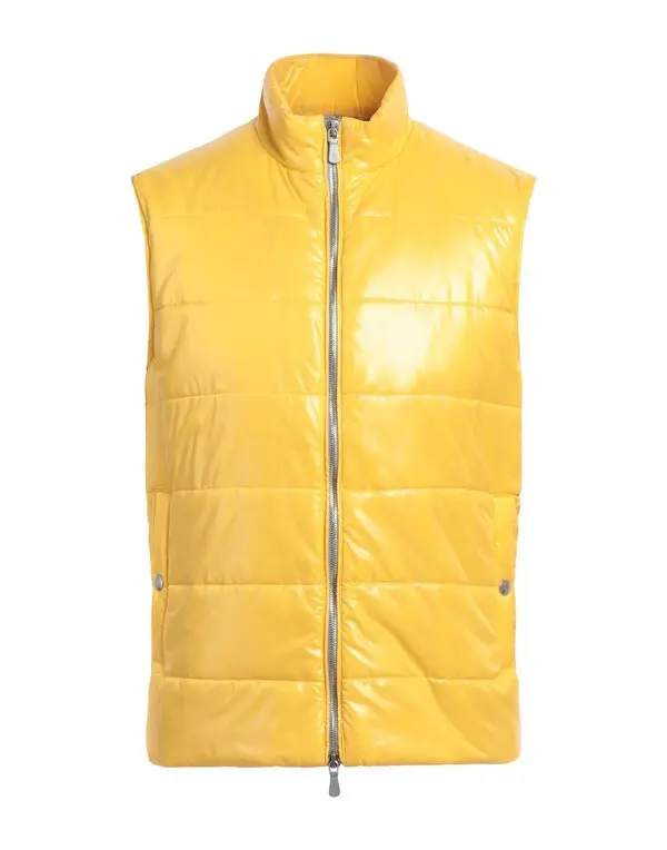 Eleventy Sleeveless Puffer Vest - Yellow
