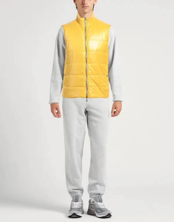 Eleventy Sleeveless Puffer Vest - Yellow