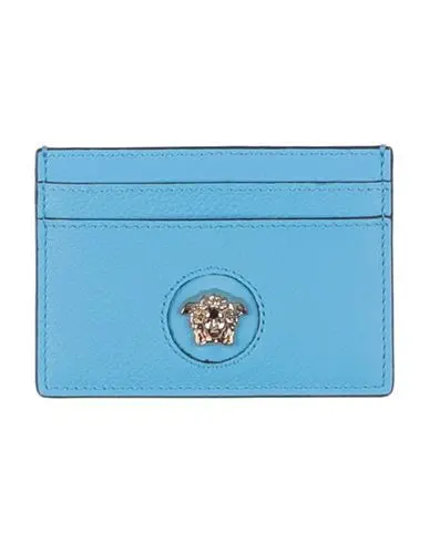 Versace Cardholder Azure Calfskin - Blue
