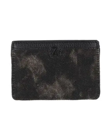 Zadig&Voltaire Cardholder Leather, Textile Fibers - Black