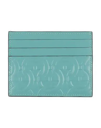 FERRAGAMO Cardholder Sky Calfskin - Blue
