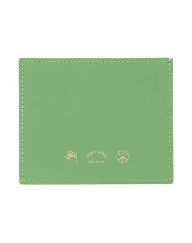 MISTER GREEN Cardholder Light Textile Fibers - Green
