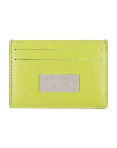 MAISON MARGIELA Cardholder Lime Cow Leather - Green
