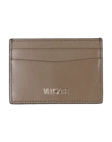 Versace Cardholder Khaki Leather - Beige