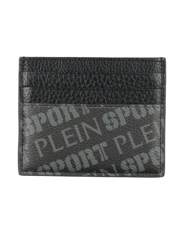 PLEIN SPORT Cardholder Cow Leather, Polyurethane