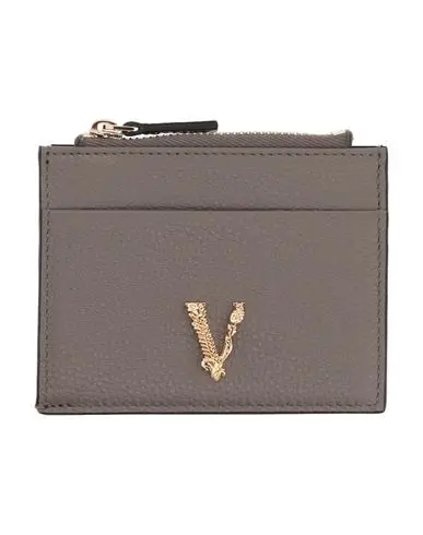 Versace Cardholder Calfskin - Grey