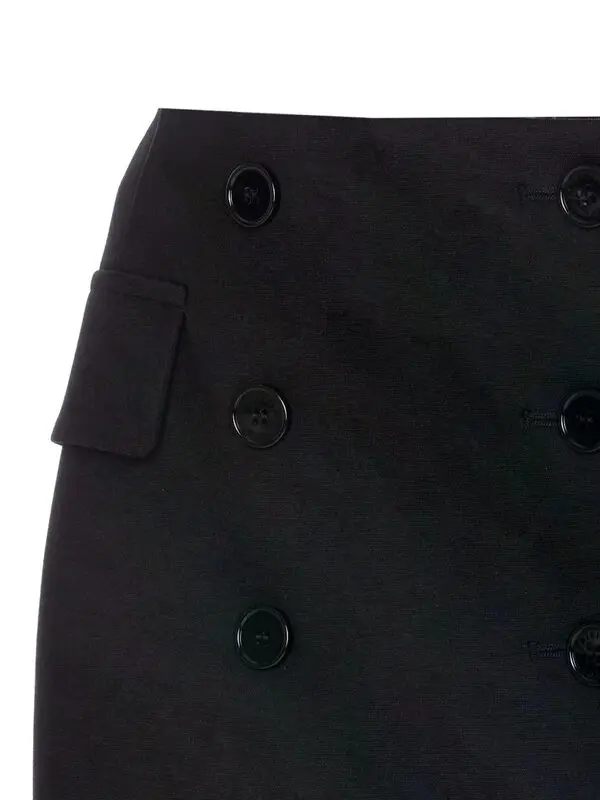 Patrizia Pepe Double-button Straight Skirt