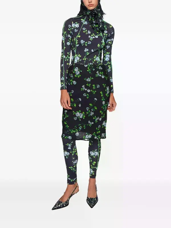 Vivetta Floral-print Pencil Skirt