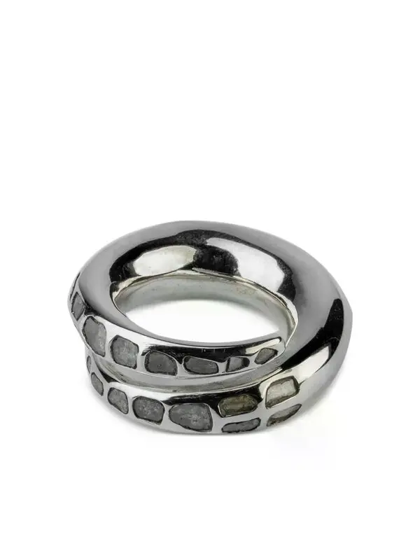 PARTS OF FOUR Split Arc Pavé Diamond Ring