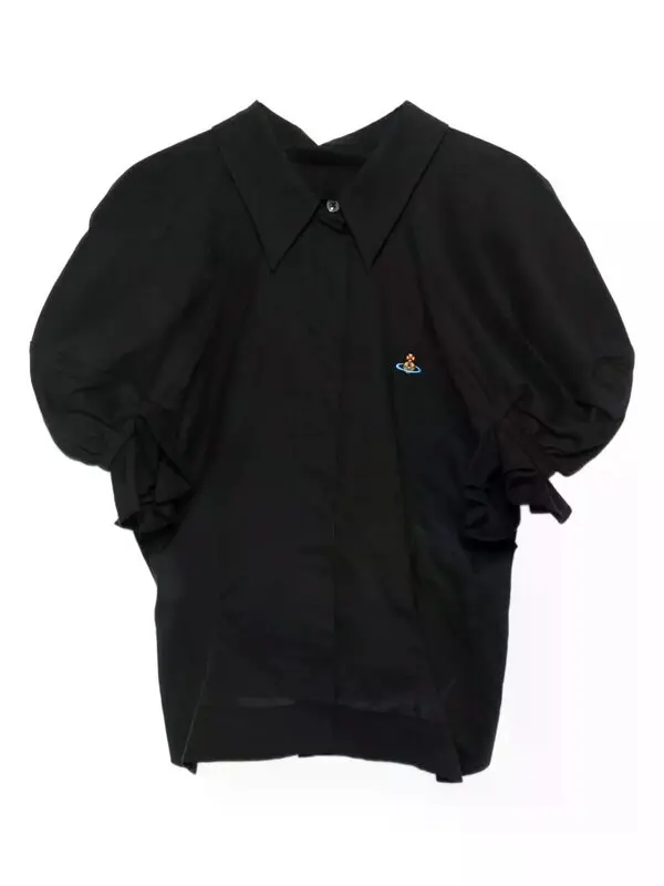 VIVIENNE WESTWOOD Puff-sleeve Button Shirt - Black