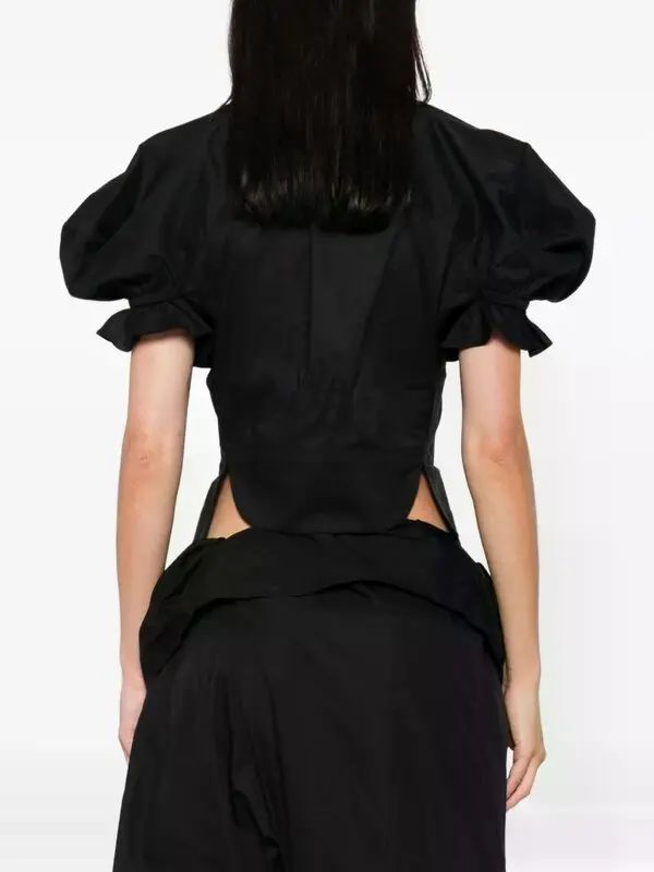 VIVIENNE WESTWOOD Puff-sleeve Button Shirt - Black