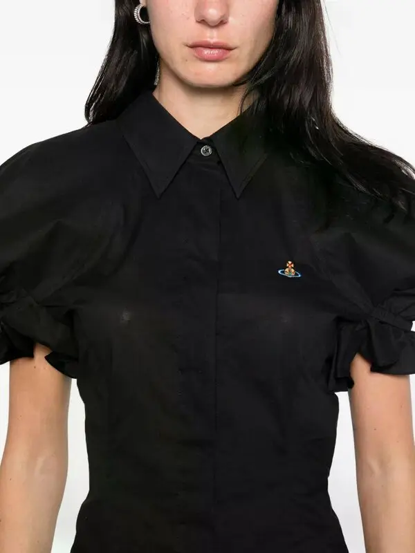 VIVIENNE WESTWOOD Puff-sleeve Button Shirt - Black