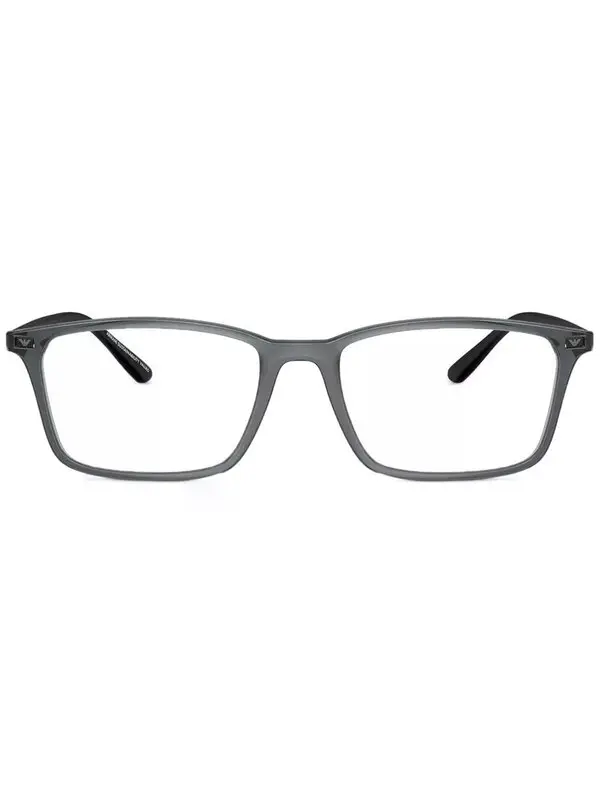 Emporio Armani Logo-engraved Glasses - Grey