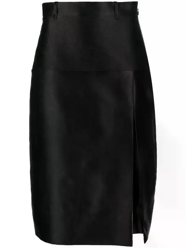 Gucci Duchesse Silk Side-slit Skirt