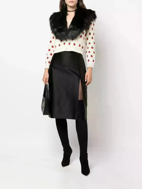 Gucci Duchesse Silk Side-slit Skirt