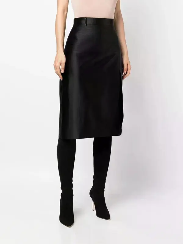 Gucci Duchesse Silk Side-slit Skirt