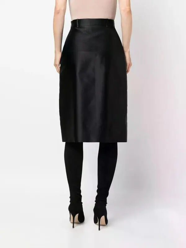 Gucci Duchesse Silk Side-slit Skirt