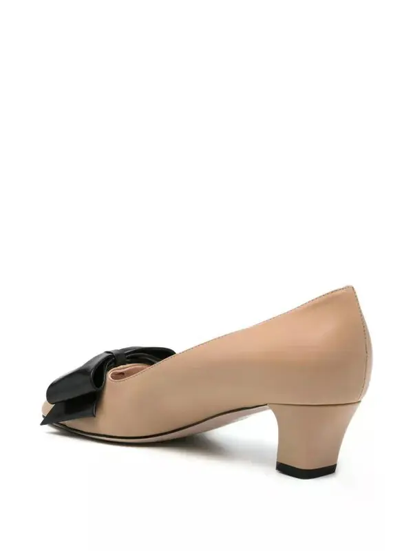 Valentino Garavani Bow-detail Leather Pumps