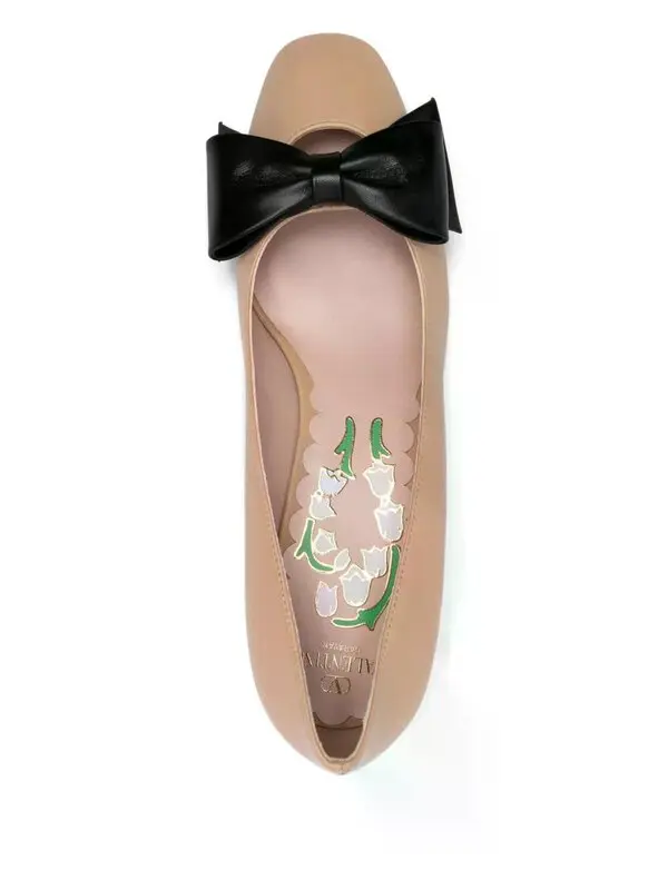 Valentino Garavani Bow-detail Leather Pumps