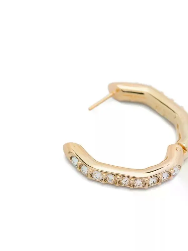 SWAROVSKI Dextera Hoop Earrings - Gold