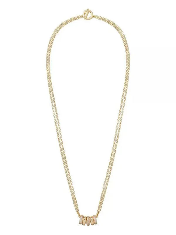 ROXANNE ASSOULIN Pave Slider Necklace - Gold