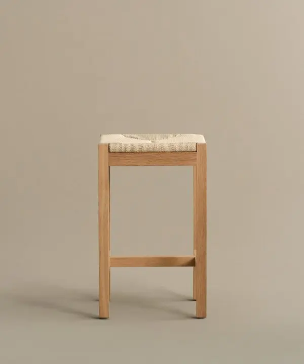 Jenni Kayne Montecito Counter Stool - White,oak