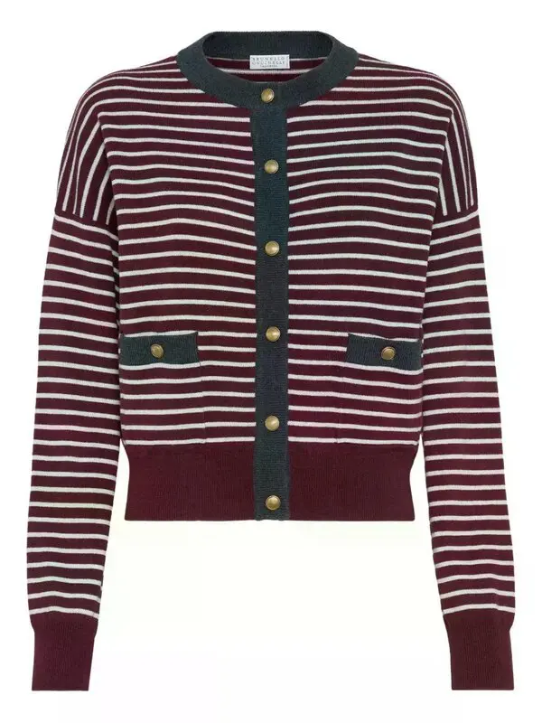 Brunello Cucinelli Striped Cardigan