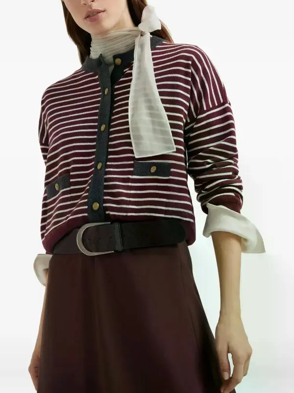Brunello Cucinelli Striped Cardigan