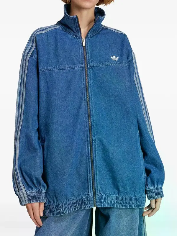 Adidas Adilenium Stripe-detail Denim Jacket