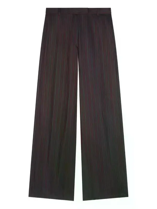 Dries Van Noten Pinstripe Wide Leg Pants