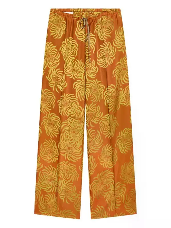 Dries Van Noten Floral Print Trousers