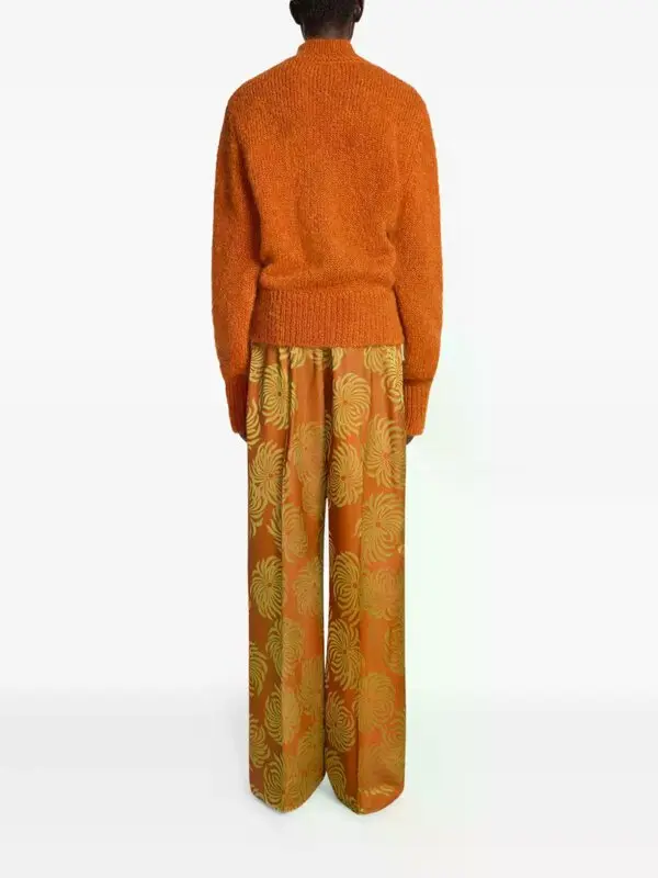 Dries Van Noten Floral Print Trousers