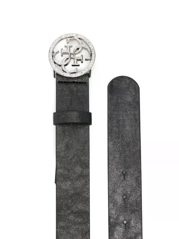 Guess Logo-buckle Belt - Black