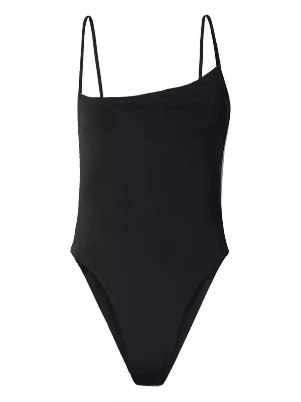 HAIGHT. Asymmetric-strap Swimsuit - Black