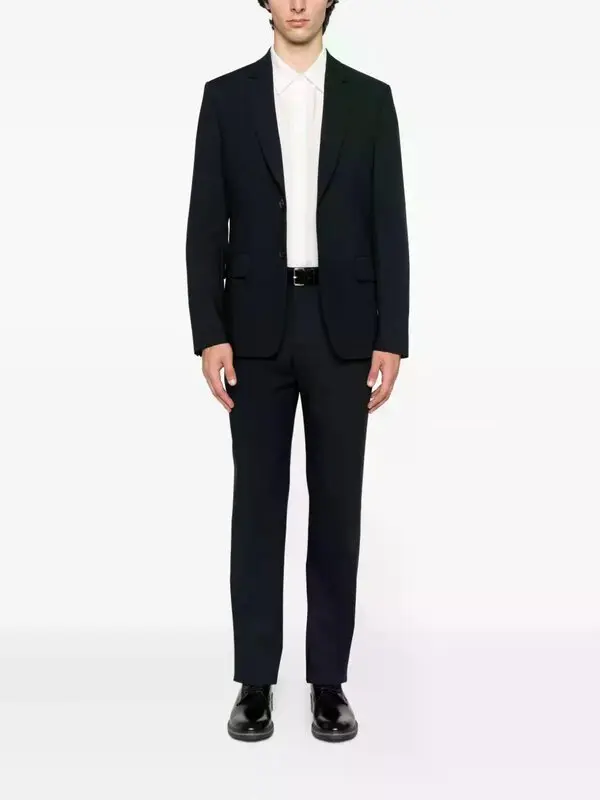 Sandro Wool Suit Jacket - Blue