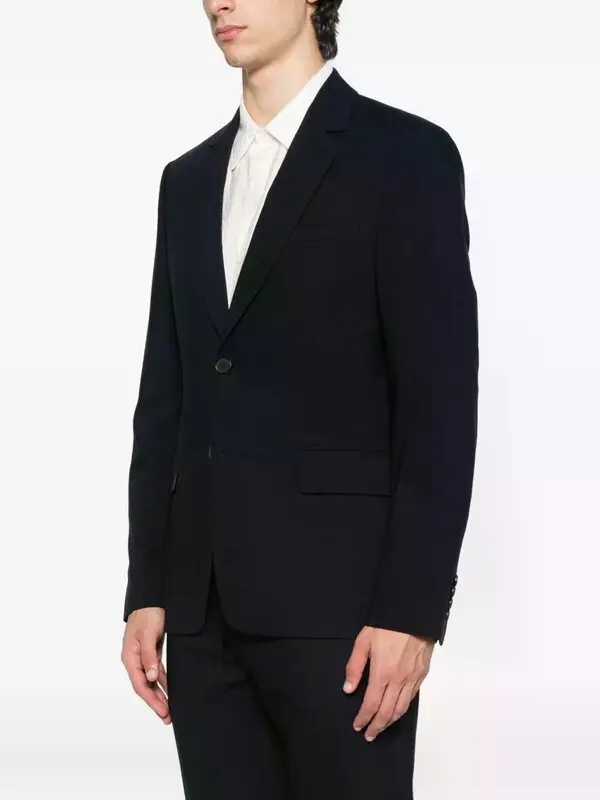 Sandro Wool Suit Jacket - Blue