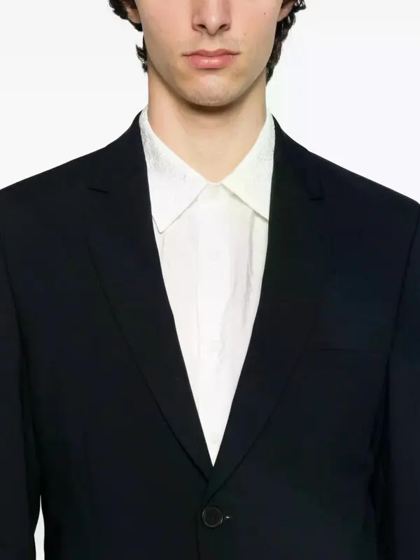 Sandro Wool Suit Jacket - Blue