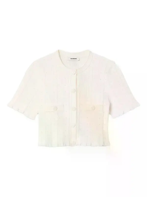 Sandro Cable-knit Cardigan