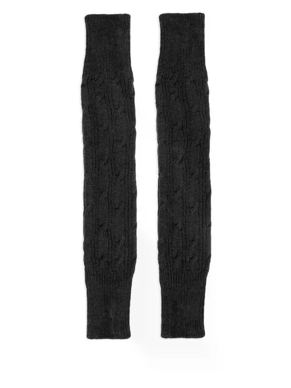 Dries Van Noten Wool Arm Warmers - Black
