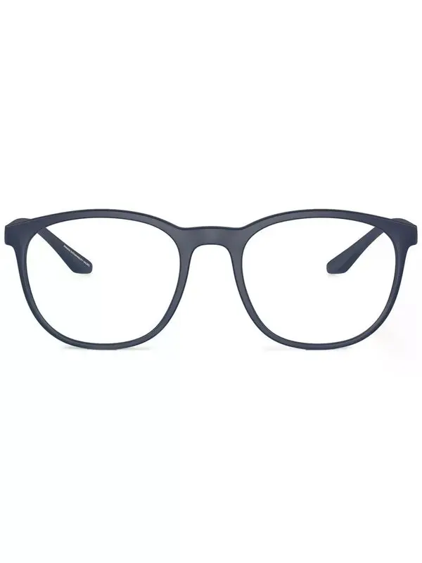 Emporio Armani Round Frame Glasses - Blue