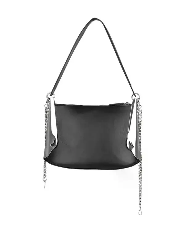 PUBLISHED BY Chain-embellished Leather Shoulder Bag