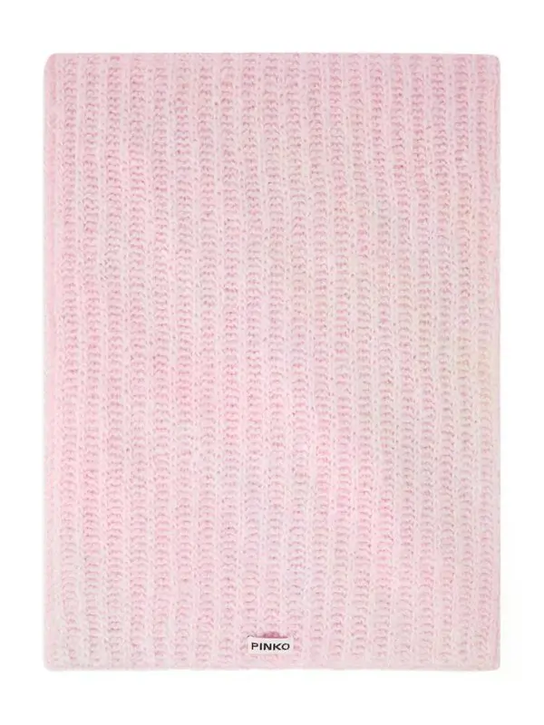 Pinko Ribbed-knit Scarf - Pink